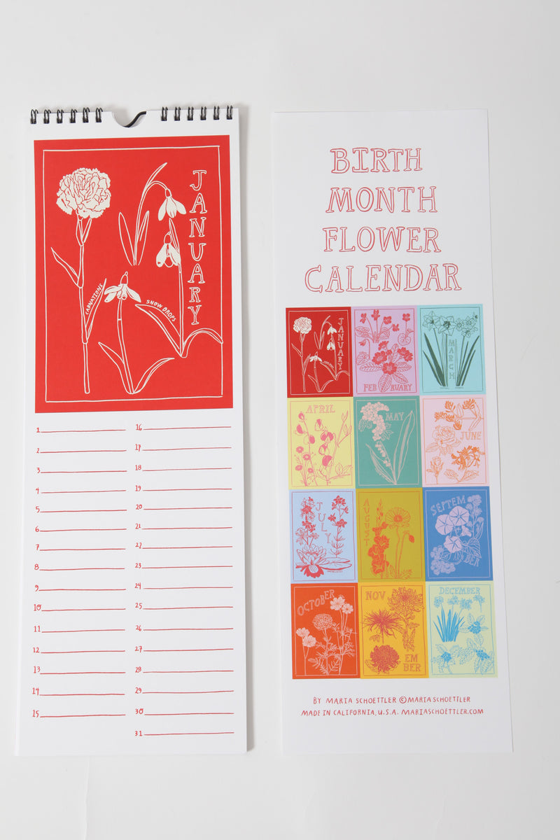 Perennial Birth Month Flower Calendar – Gravel & Gold