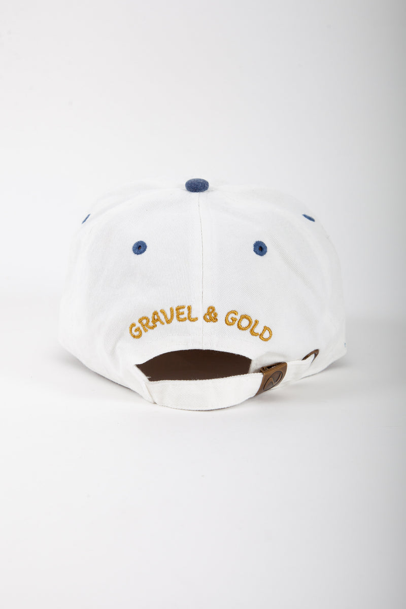 Crab Cap - White & Blue – Gravel & Gold