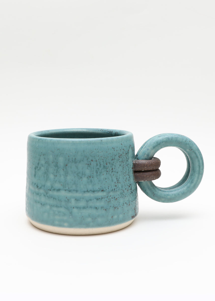 Loop Handle Mug - Turquoise – Gravel & Gold